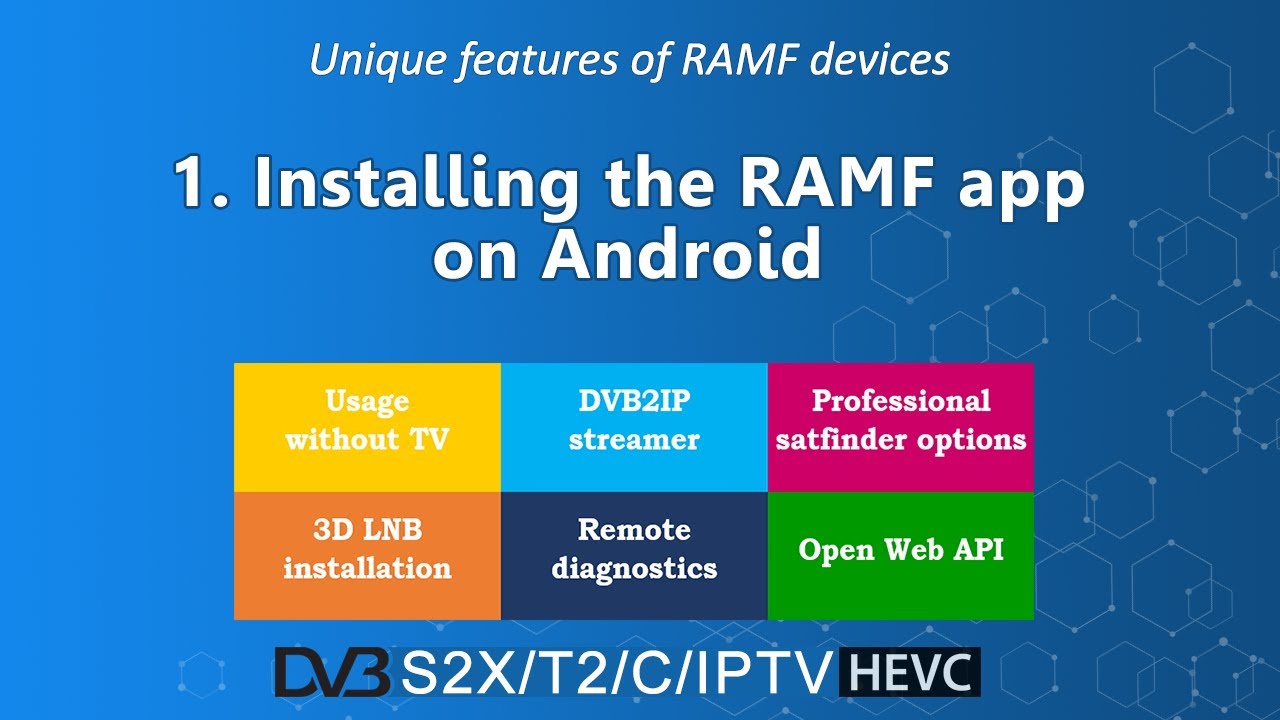 part 1 - Installing the RAMF App on Android - Receiver - Satellites ...